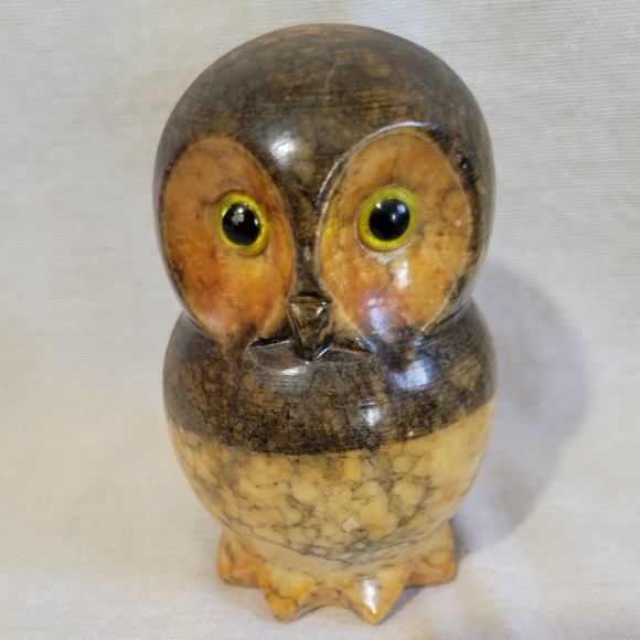 Made In Italy | Art | Vintage Italian Hand Carved Alabaster Owl ...